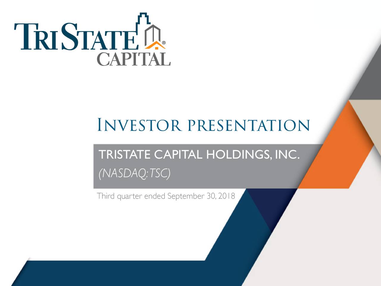 Tristate Capital Holdings (TSC) Investor Presentation - Slideshow (NYSE ...