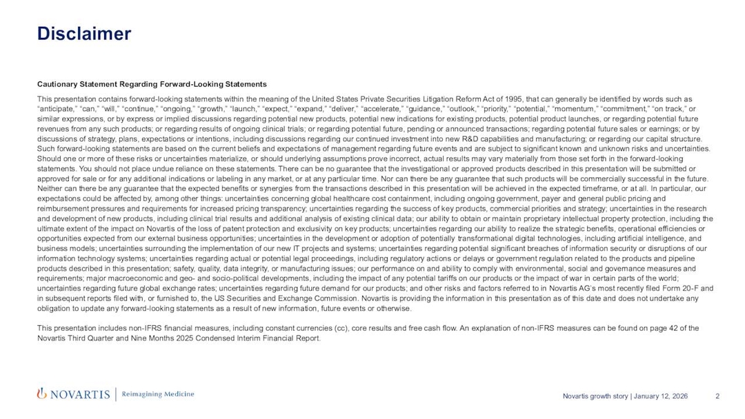 Novartis AG (NVS) Presents at 44th Annual J.P. Morgan Healthcare ...