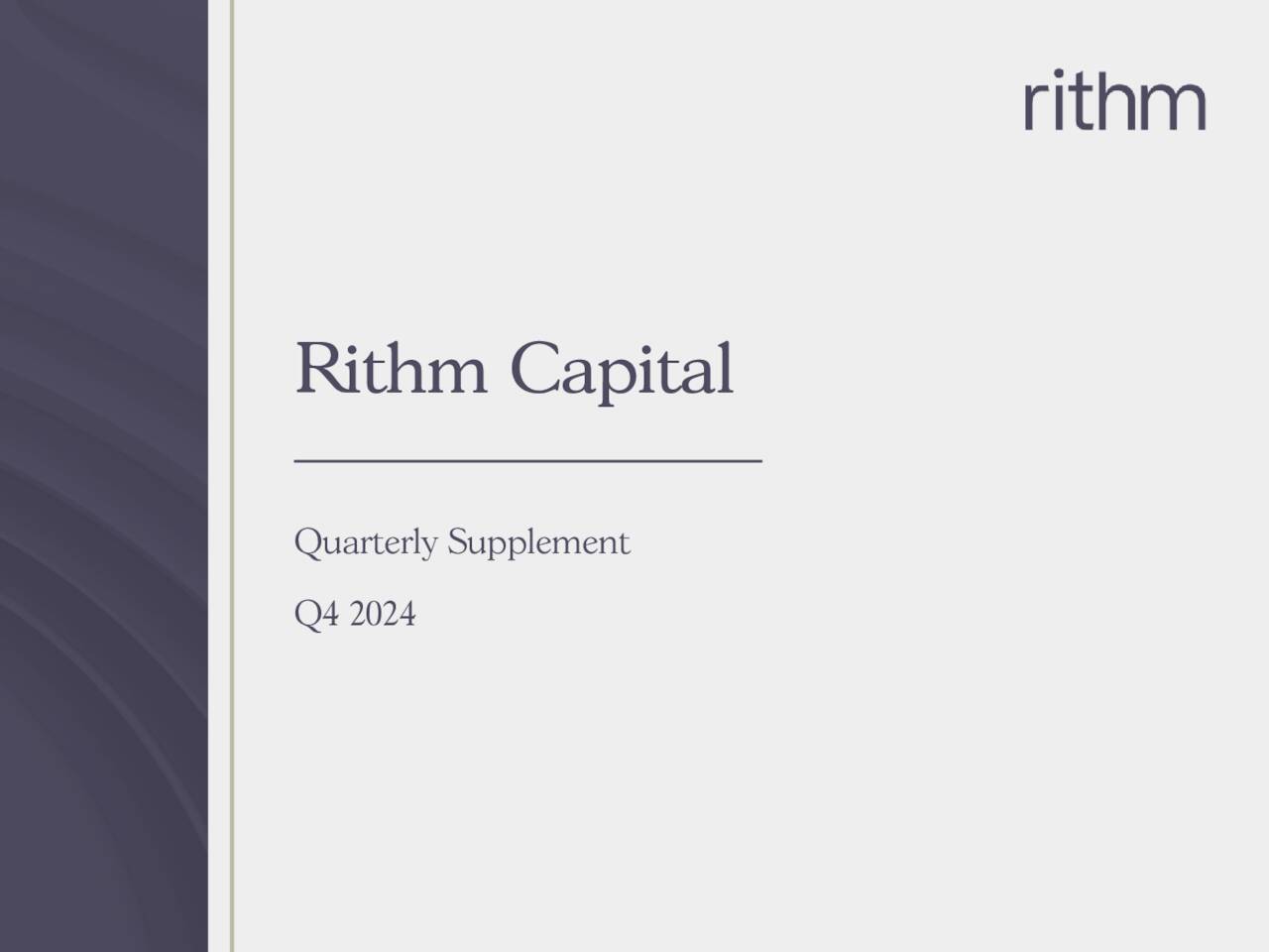 Rithm Capital Corp. 2024 Q4 - Results - Earnings Call Presentation (NYSE:RITM) | Seeking Alpha