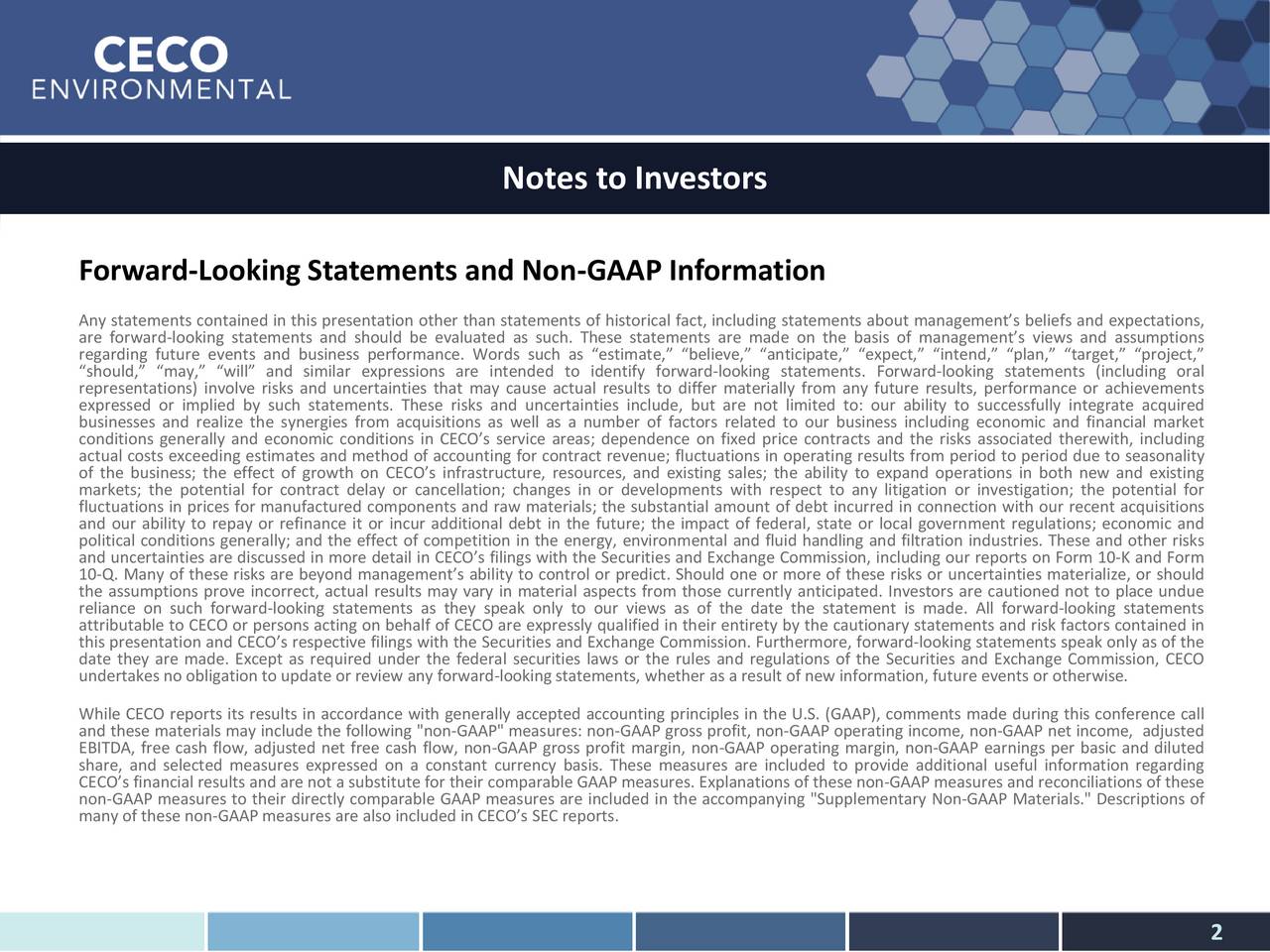 CECO Environmental Corp. 2016 Q4 - Results - Earnings Call Slides ...