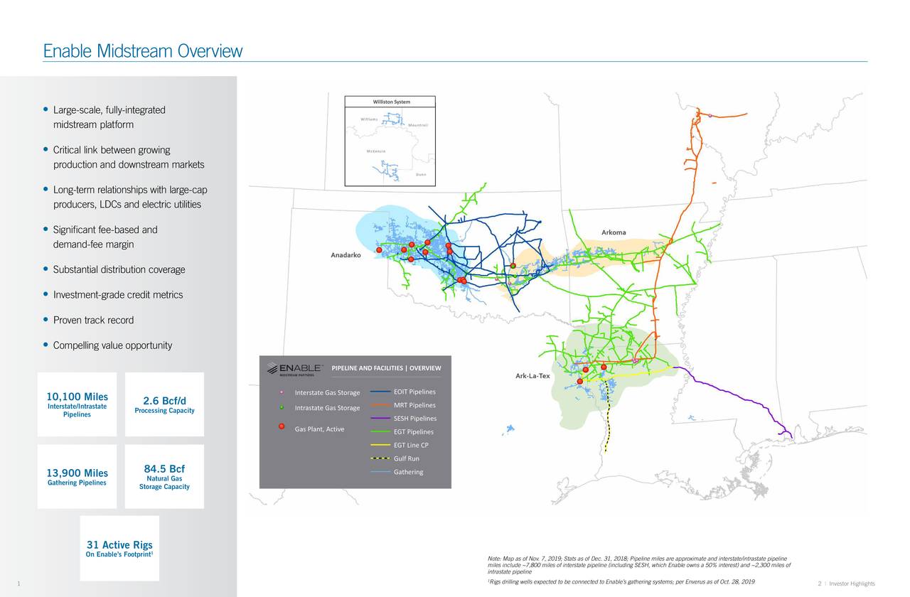Enable Midstream Partners LP (ENBL) Investor Presentation - Slideshow ...