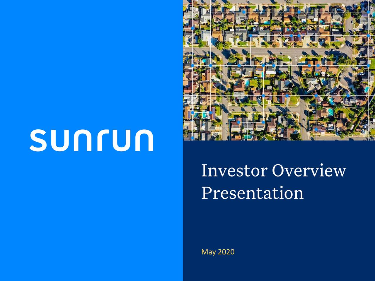 Sunrun (RUN) Investor Presentation - Slideshow (NASDAQ:RUN) | Seeking Alpha