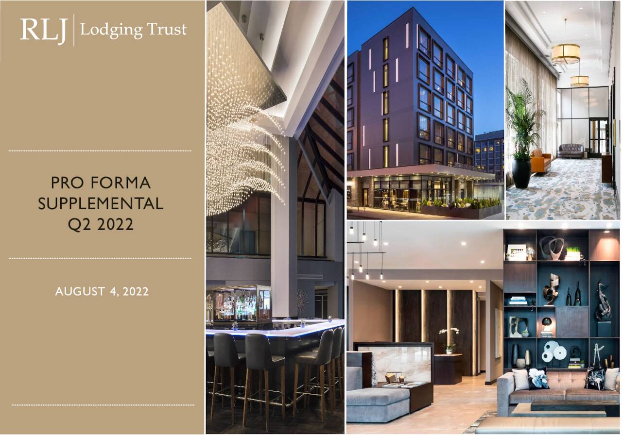 RLJ Lodging Trust 2022 Q2 - Results - Earnings Call Presentation (NYSE ...