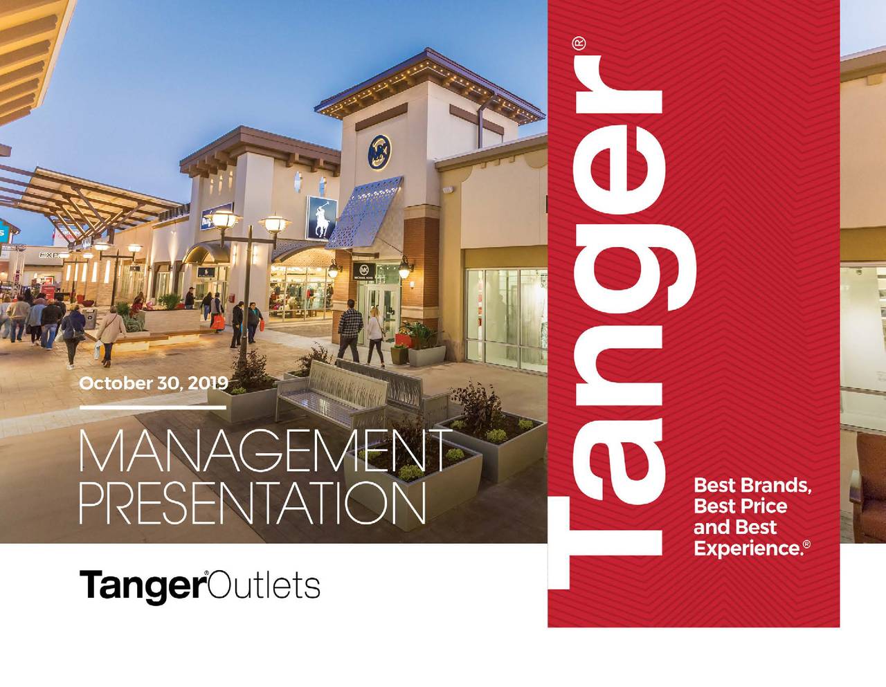 Tanger Factory Outlet Centers, Inc. 2019 Q3 - Results - Earnings Call ...