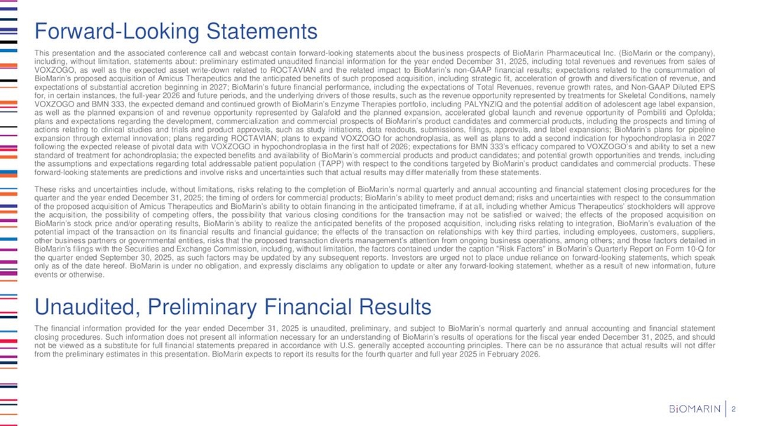 44th Annual J.P. Morgan Healthcare Conference (NASDAQ:BMRN) 2026-01-12 ...