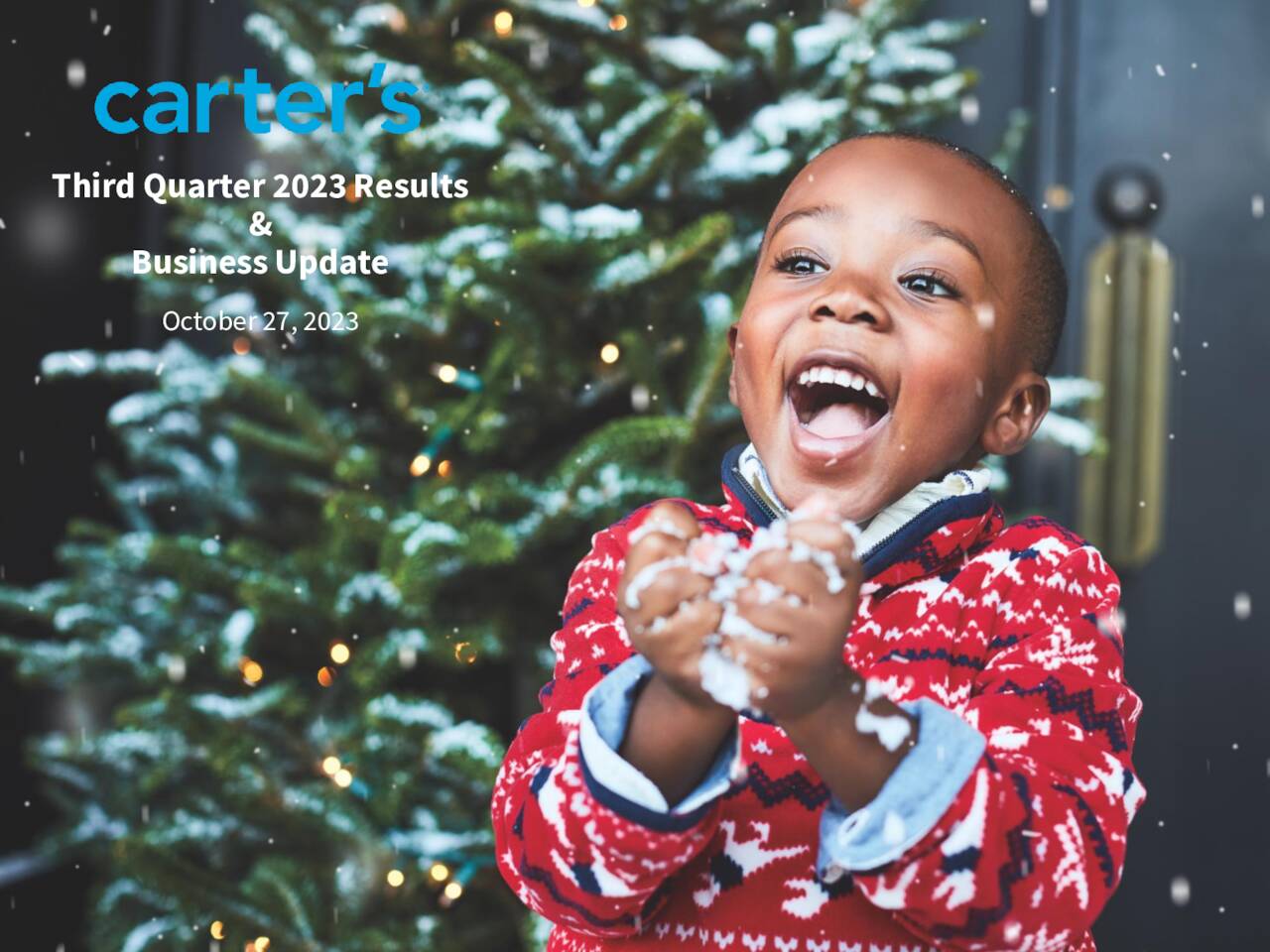Carter S Inc 2023 Q3 Results Earnings Call Presentation Nyse Cri