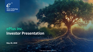 ePlus inc. 2026 Q4 - Results - Earnings Call Presentation (NASDAQ:PLUS ...