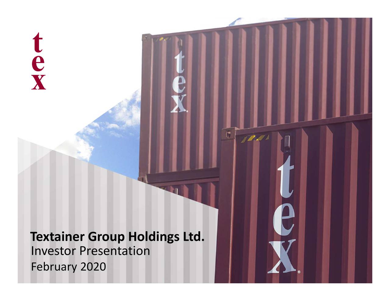 Textainer Group (TGH) Investor Presentation - Slideshow (NYSE:TGH ...