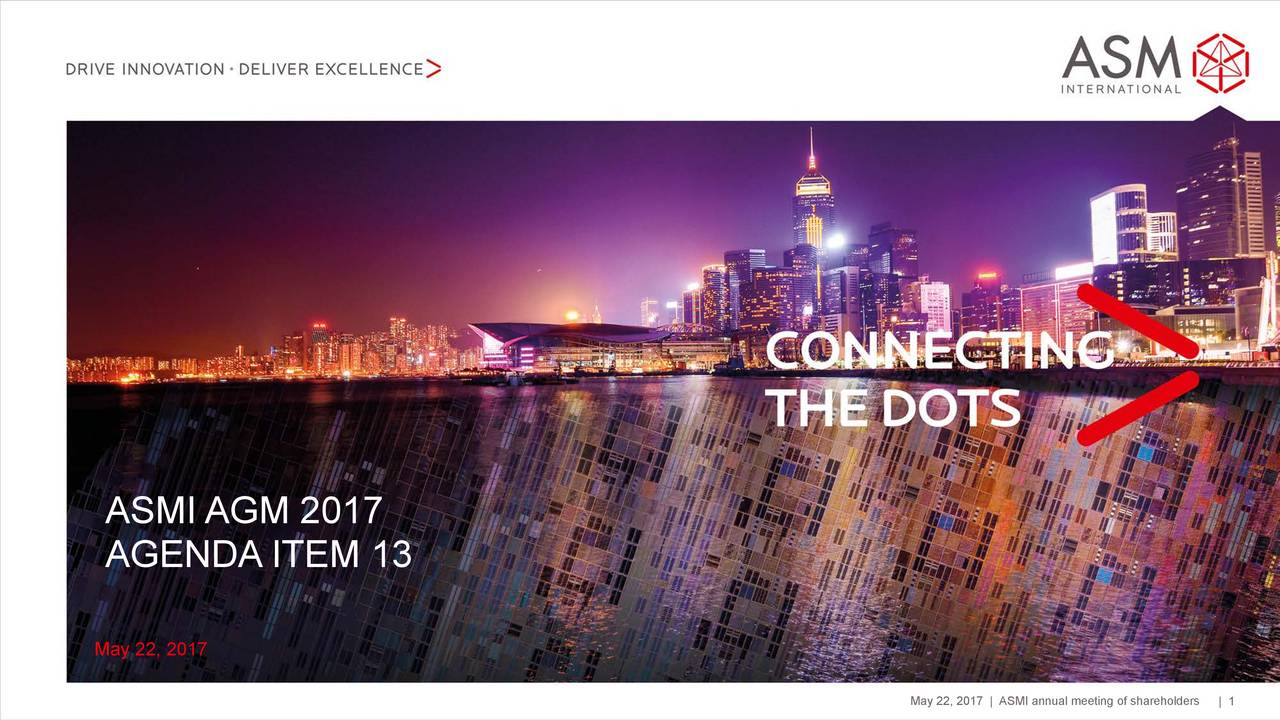 ASM International NV (ASMIY) Investor Presentation - Slideshow (OTCMKTS ...