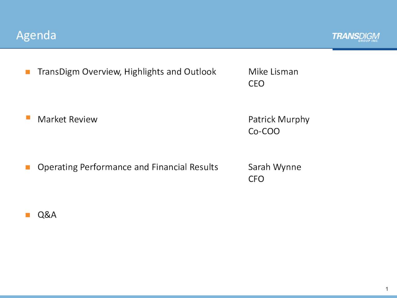 TransDigm Group Incorporated 2026 Q1 - Results - Earnings Call ...