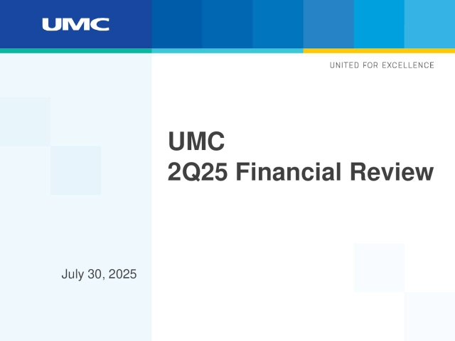 United Microelectronics Corporation 2025 Q2 - Results - Earnings Call ...