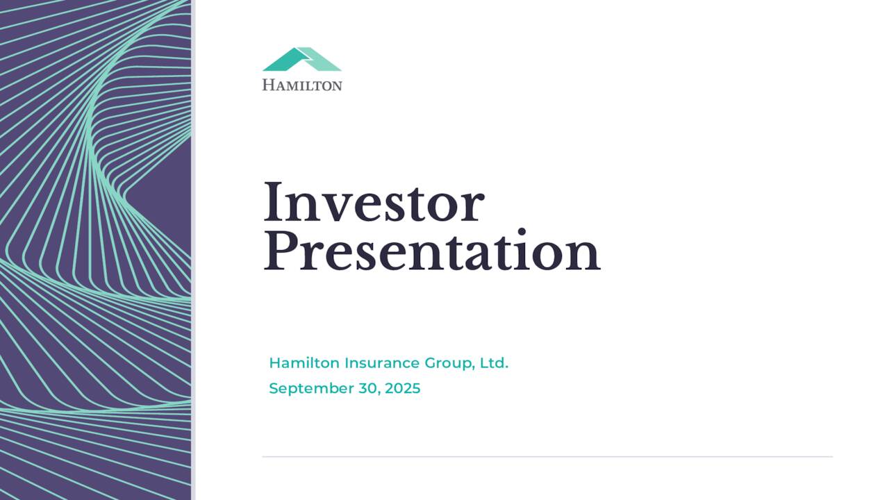 Hamilton Insurance Group, Ltd. 2025 Q3 - Results - Earnings Call ...