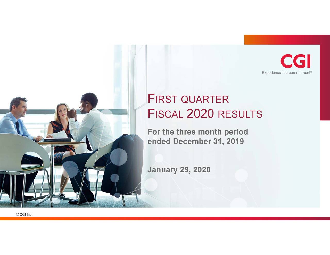 CGI Inc. 2020 Q1 - Results - Earnings Call Presentation (NYSE:GIB ...