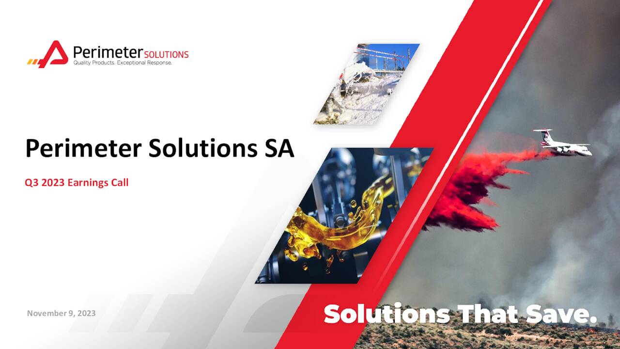 Perimeter Solutions, SA 2023 Q3 - Results - Earnings Call Presentation ...